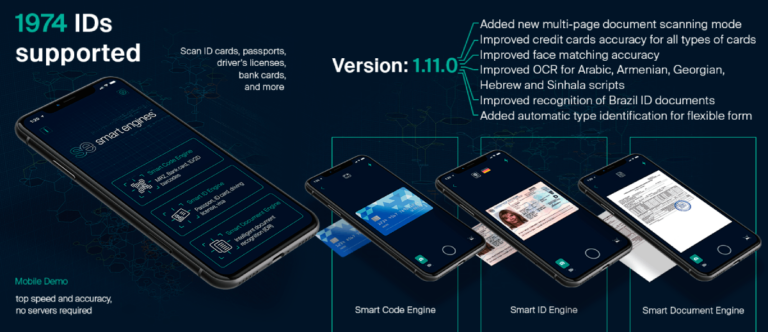 Meet Smart Engines’ SDKs v1.11.0 for automatic data capture by AI